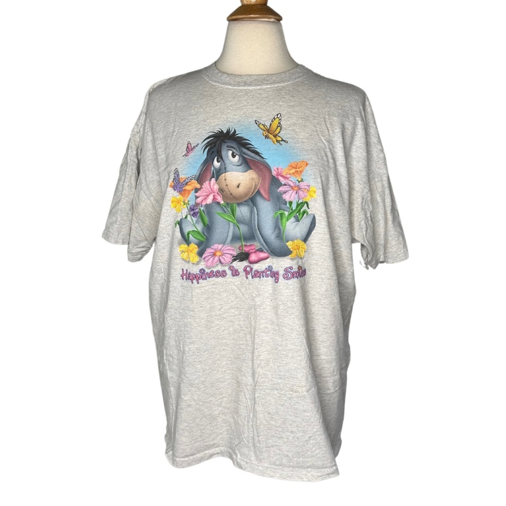 Happiness Is Planting Smiles Eeyore Disney Vintage Ts… - Gem